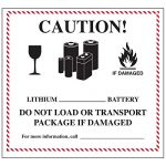 Lithium Battery Handling Labels